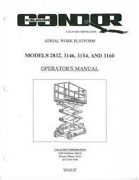 Condor Lift Manual Reference & Model Identification | Aerial Specialists
