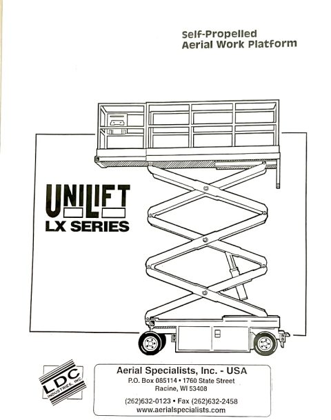 Uni-Lift Equipment Manual Reference & Model ID | Aerial Specialists