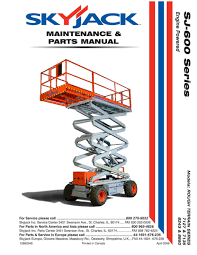 Skyjack Lift Manual Reference & Model Identification | Aerial Specialists